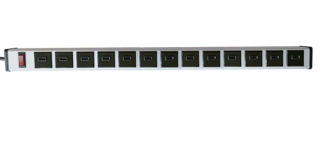Multifunctional 13 Port USB Charging Power Strip Bar AU / EU / UK / US ...