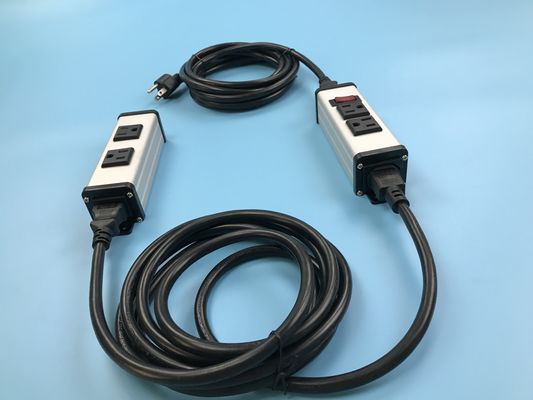 Desk Mounted Power Sockets Electrical Outlet , Metal Tabletop Power Bar ...