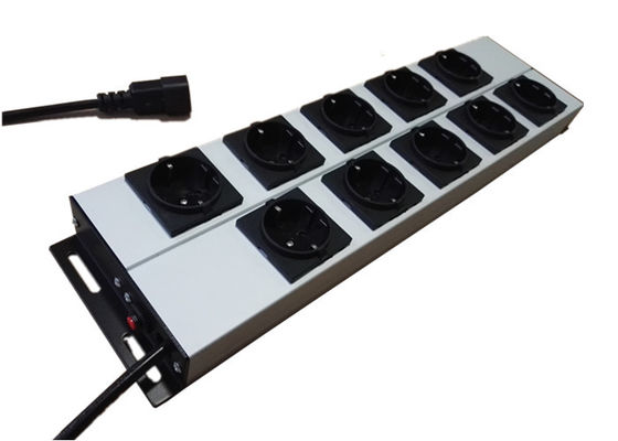 10 Way European Power Strip Multi Outlet AC Power Distribution With ...