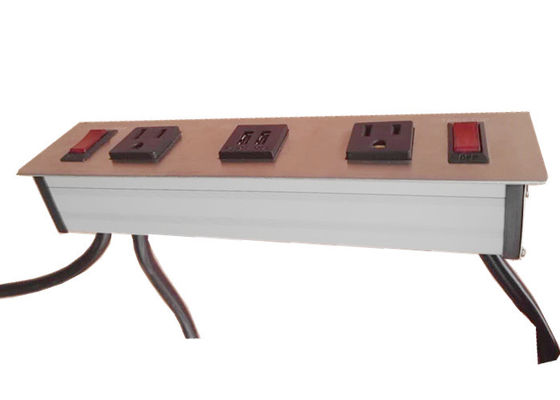 Metal Tabletop Furniture Power Outlet 2 USB Charger & 2 Socket With ...