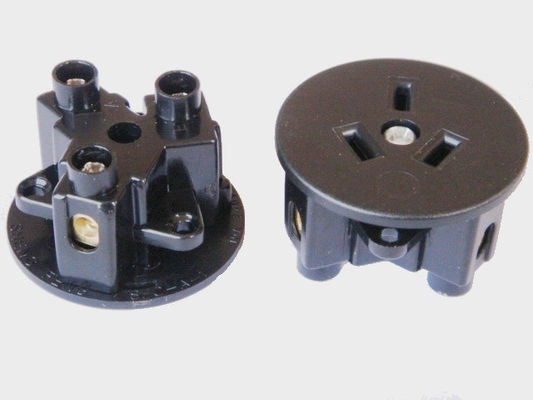 Australia Round Electric Power Sockets , Grounding 3 Prong Power Wall ...