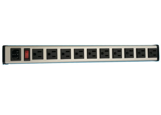 Hardwired 3 Outlets Power Strip Bar Horizontal PDU For Under Cabinet ...