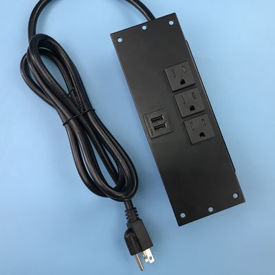 Flush Mounted Tabletop Power Outlet With Dual USB Ports
