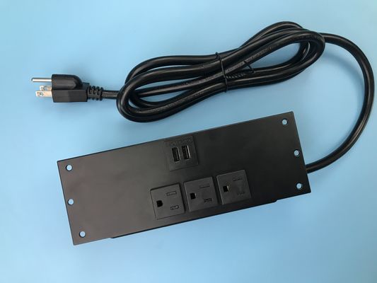 Flush Mounted Tabletop Power Outlet With Dual USB Ports