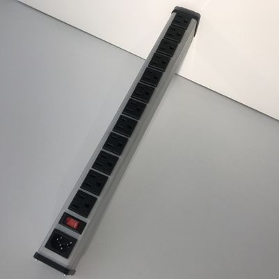 5 To 14" 12 Outlets Hardwired Power Strip With IEC C14 Input