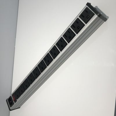 5 To 14" 12 Outlets Hardwired Power Strip With IEC C14 Input